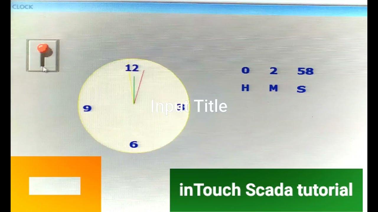 inTouch Scada tutorial Analog clock - YouTube