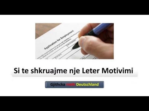 Si te shkruajme nje Leter Motivimi - YouTube