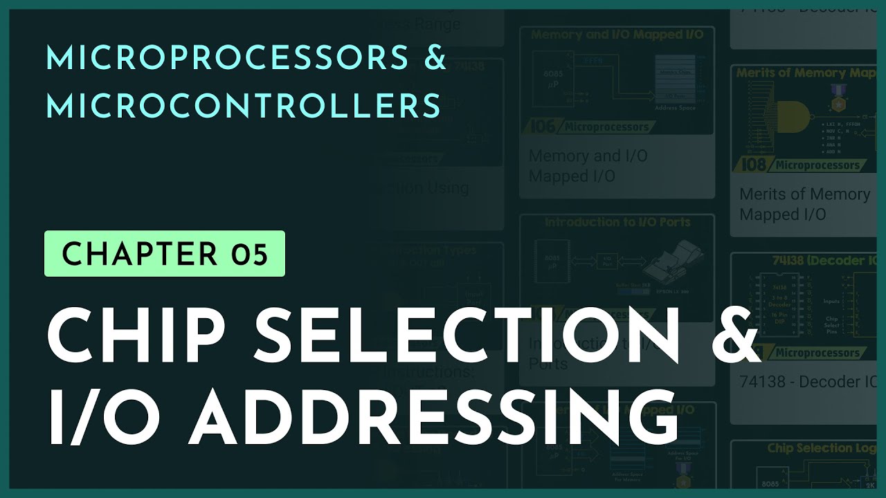 Chip Selection & Addressing of I/O Ports | Chapter 5 | Microprocessors ...