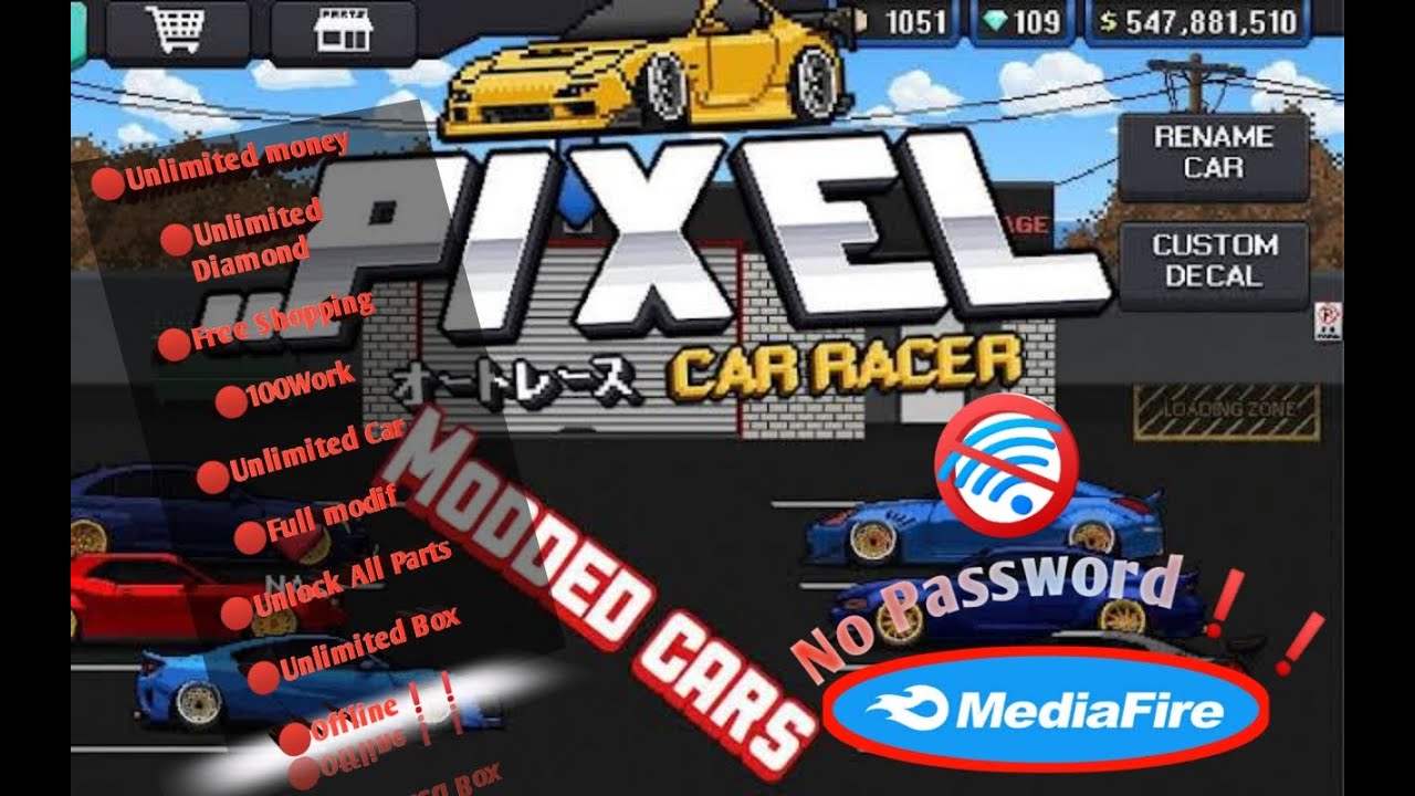 UPDATED PIXEL CAR RACER MOD APK V1.2.5 UNLIMITED MONEY TERBARU 2024 ...
