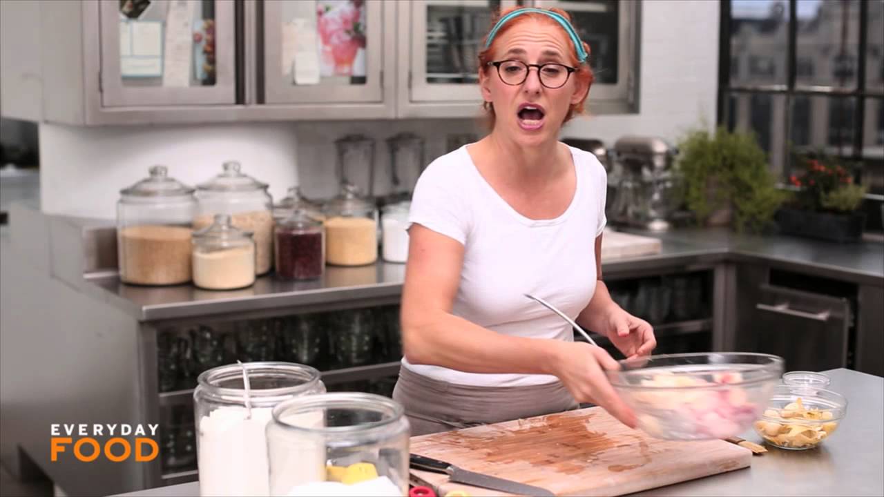 Sweet Pear and Raspberry Tart - Everyday Food with Sarah Carey - YouTube
