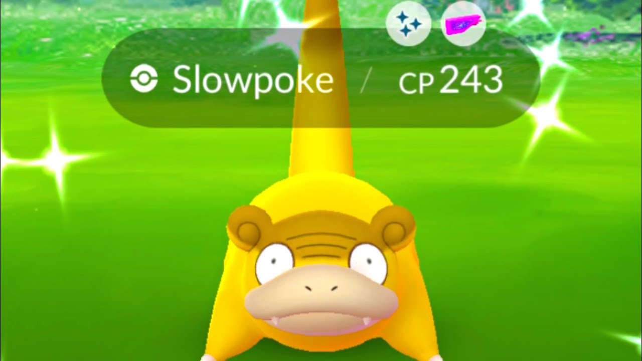 3 Shiny Slowpoke at same place in Slowpoke community day Pokemon Go ...