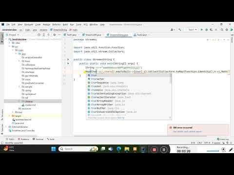 Java interview questions. Find each character count from the string ...