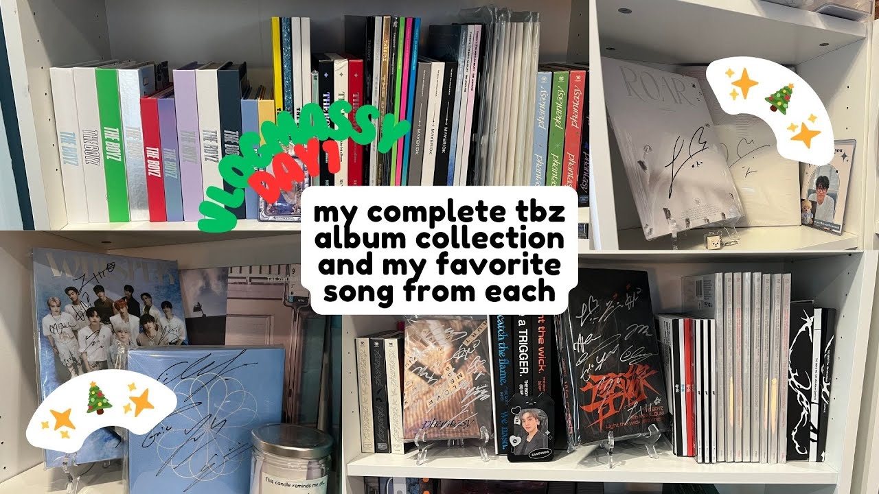 Vlogmassy! Day 1-my tbz album collection and my favorite song from each ...