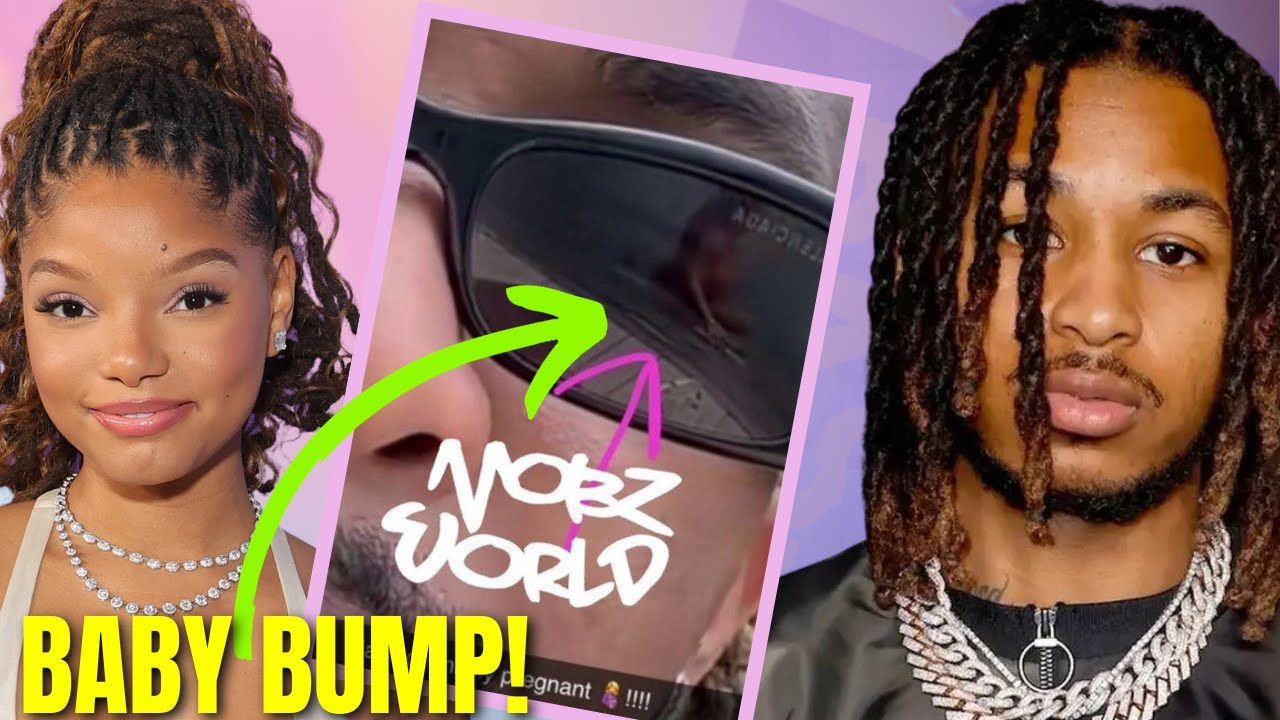 Halle Bailey HUGE BABY BUMP On Display and DDG DENIES That Halle Is ...