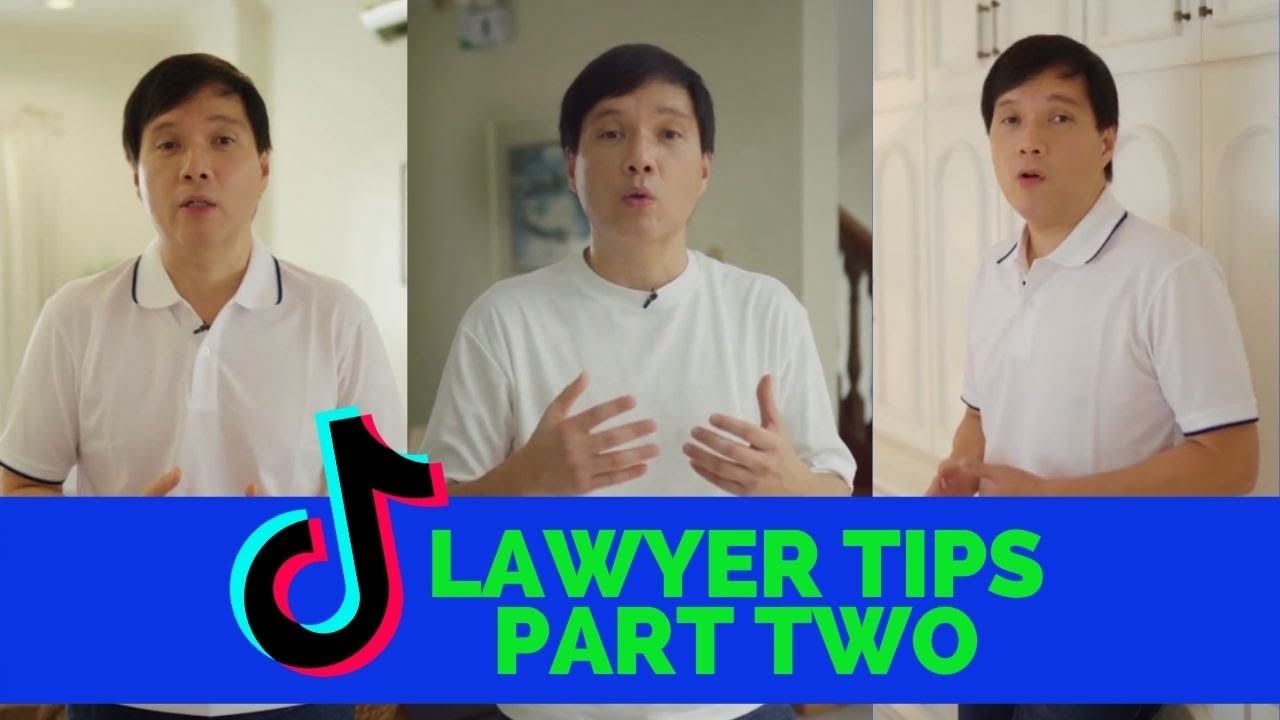 LAWYER TIPS TIKTOK COMPILATION (PART 2) | Atty. Tony Roman # ...