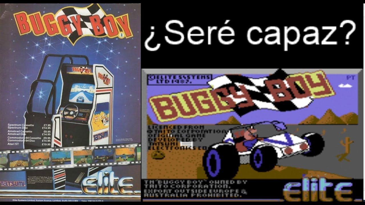 Commodore 64 Real 50Hz: Jugando al Buggy Boy un par de Horas - YouTube