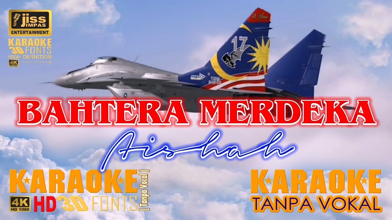 BAHTERA MERDEKA - Aishah - KARAOKE HD [4K] Tanpa Vocal - YouTube