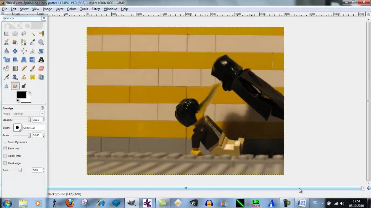 how to make a lego dementor attack on gimp - YouTube