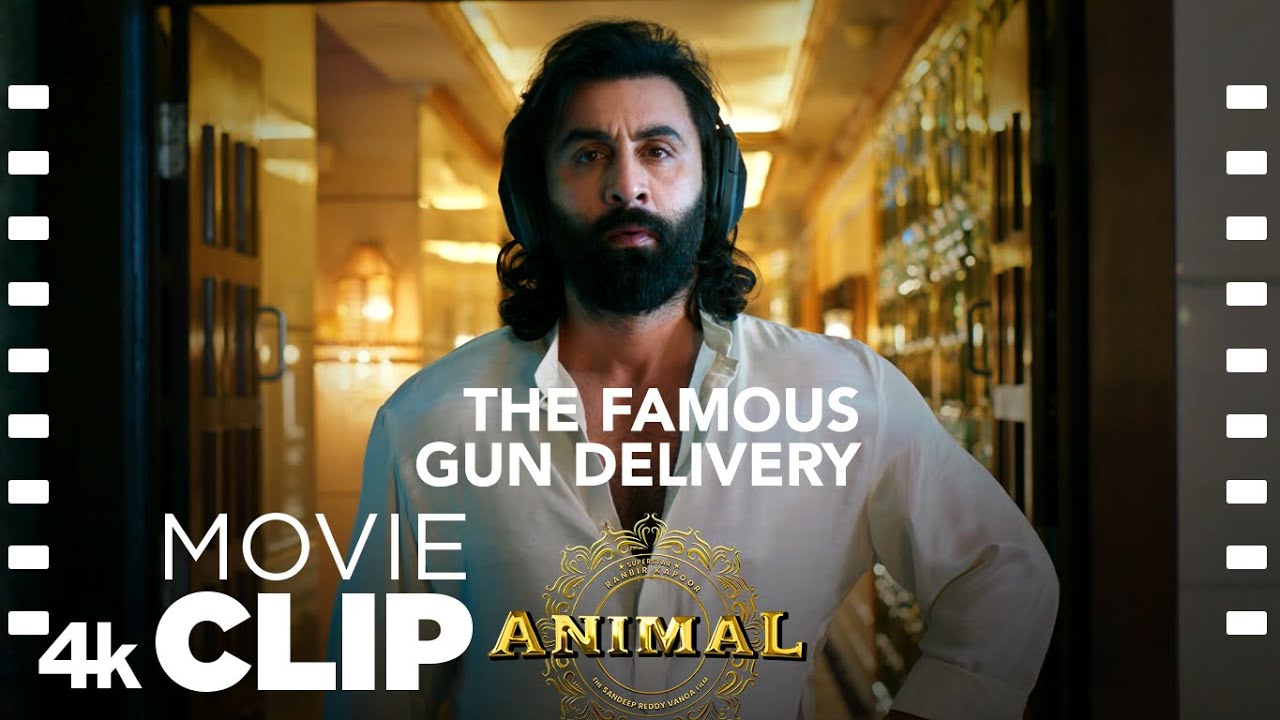 ANIMAL Movie Scene: The Famous Gun Delivery🔥| Fight Scene | Ranbir K ...