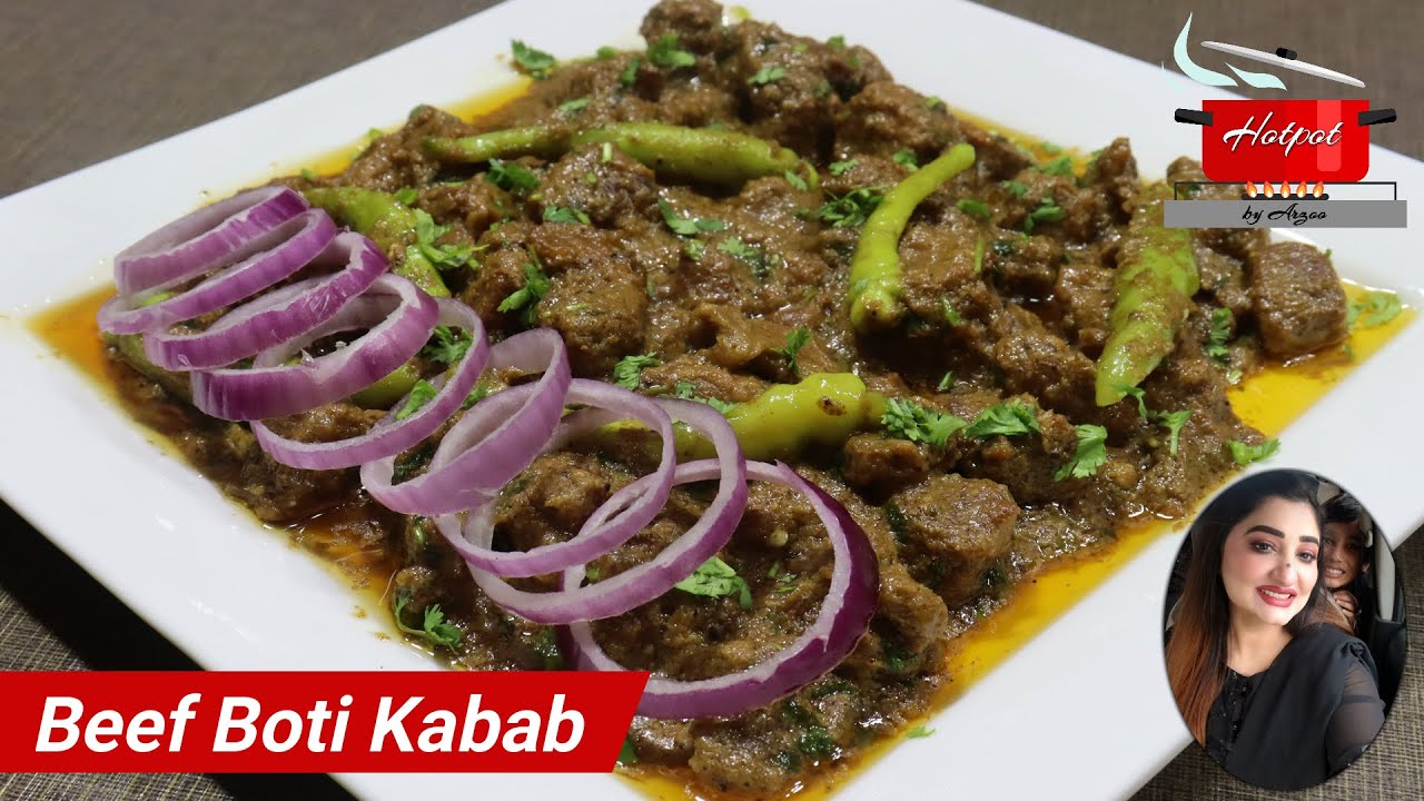 Beef Boti Kabab Recipe | Hotpot by Arzoo - YouTube