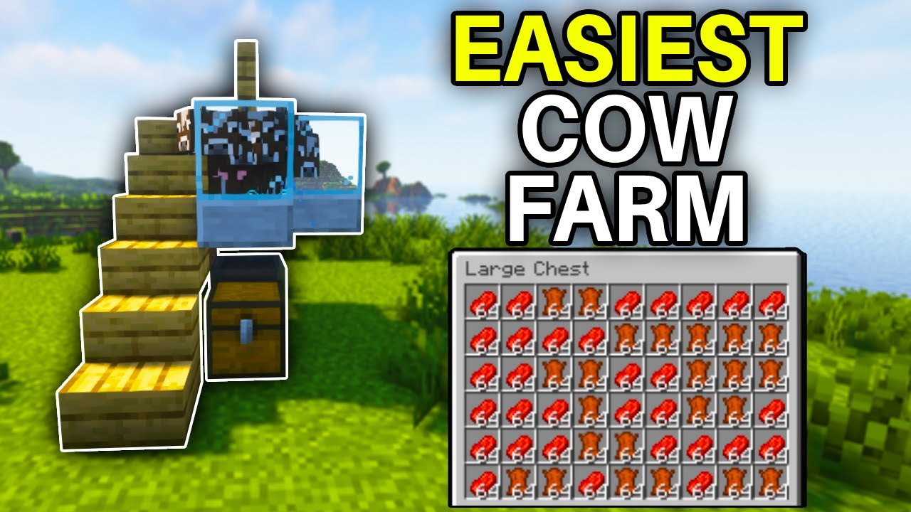EASY Cow Farm in Minecraft 1.21+! - YouTube