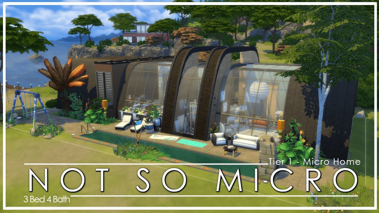 NOT SO MICRO | Sims 4 | Stop Motion | Speed Build | No CC | Tiny Living ...