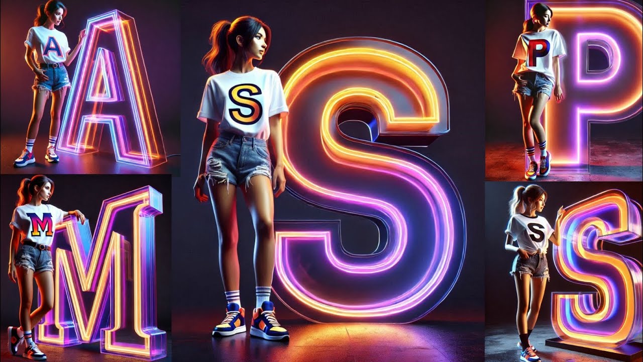 How To Create Trending Name Art Photo | Name Art Video Editing | 3D ...
