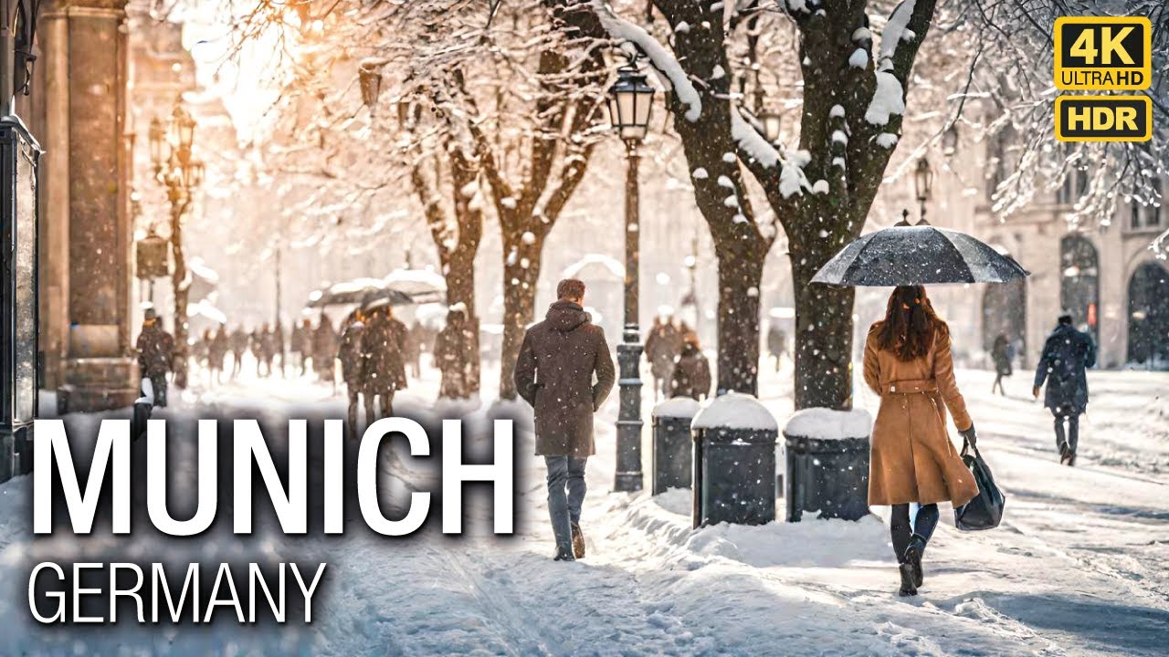 Munich After Record Snowfall - Bavaria, Germany - YouTube