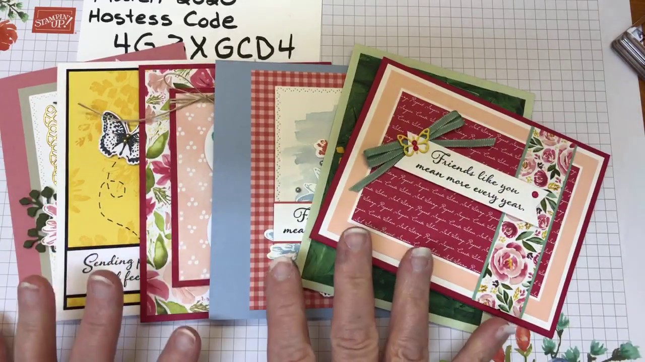 March 2020 Class to Go Featuring Positive Thoughts stamp set and Nature ...