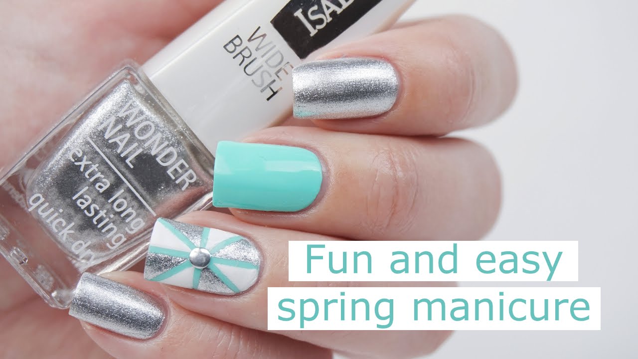 Fun and easy spring nail art | Nails by IC - YouTube