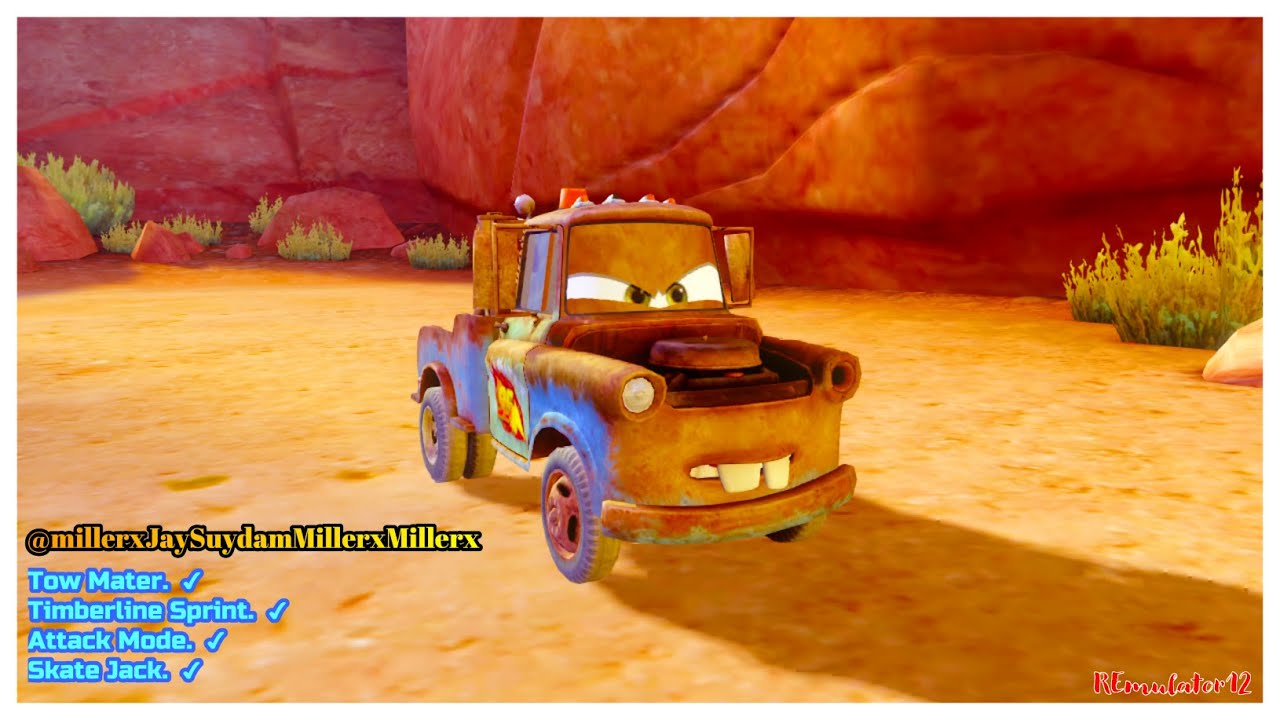 Cars 2 The Video Game | Tow Mater - Attack Mode (Skate Jack ...