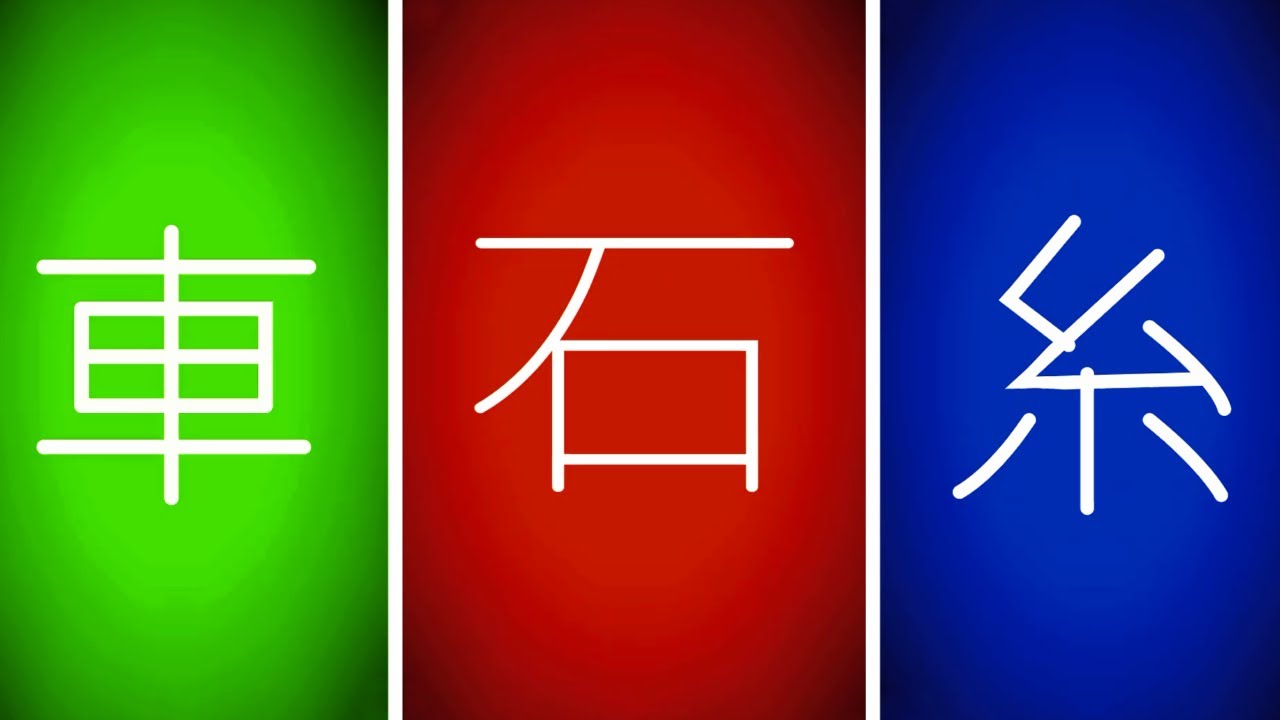 Learn All Kanji in 1 hour - Letter School Japanese alphabet characters ...