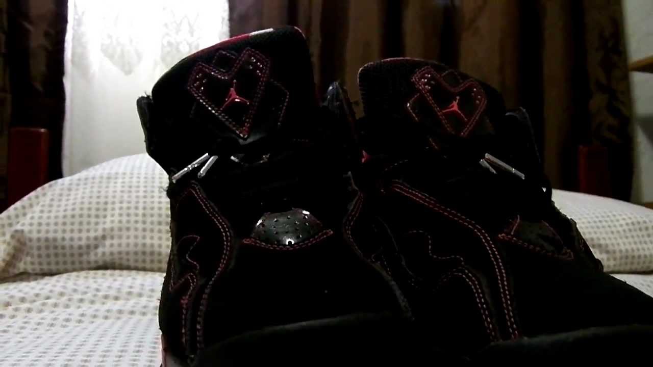 Jordan TRUE FLIGHTS !! Review On Foot Black And Pink - YouTube