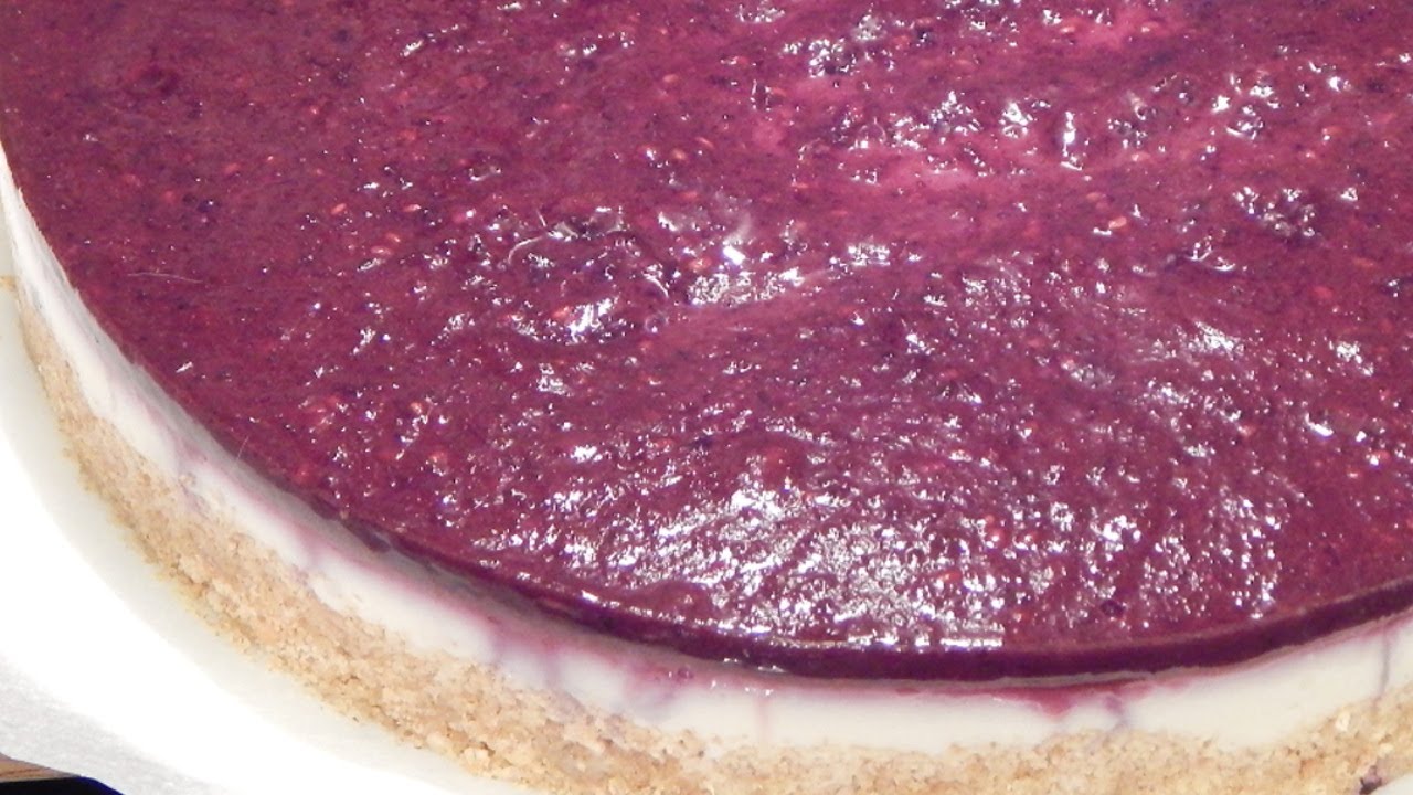 CHEESECAKE VEGAN | Coulis fruits rouges - YouTube