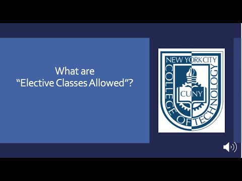 Elective Credits Allowed Video - YouTube
