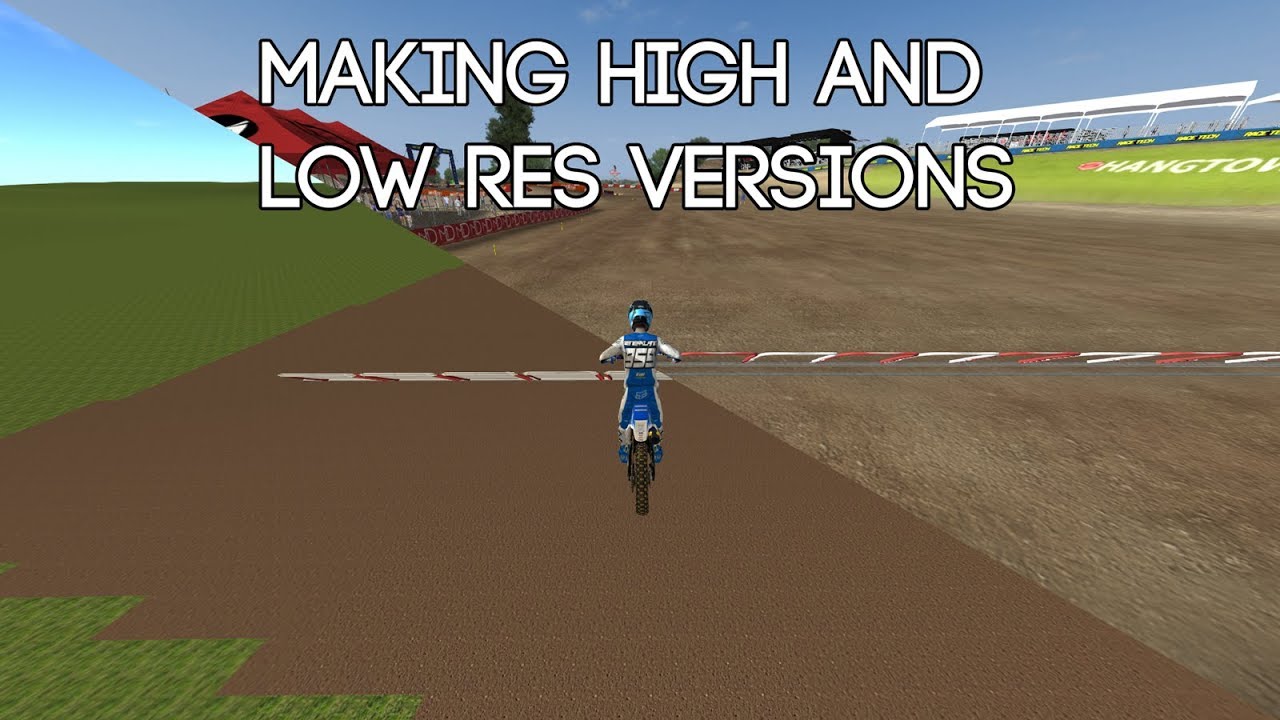 How to make high and low res versions of a track - Mx Simulator - YouTube