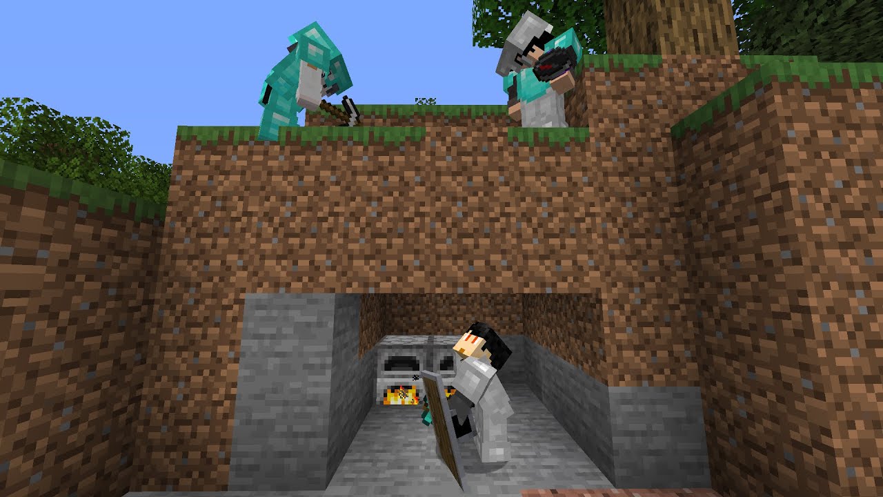 Minecraft Speedrunner VS 2 Hunters! (Match 2) - Minecraft Manhunt ...