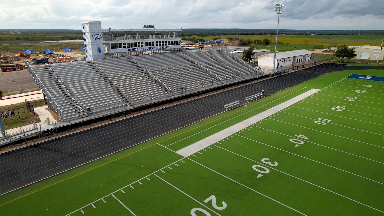 Jarrell High School Cougar Field 1100 FM487, Jarrell, TX 76537 - YouTube