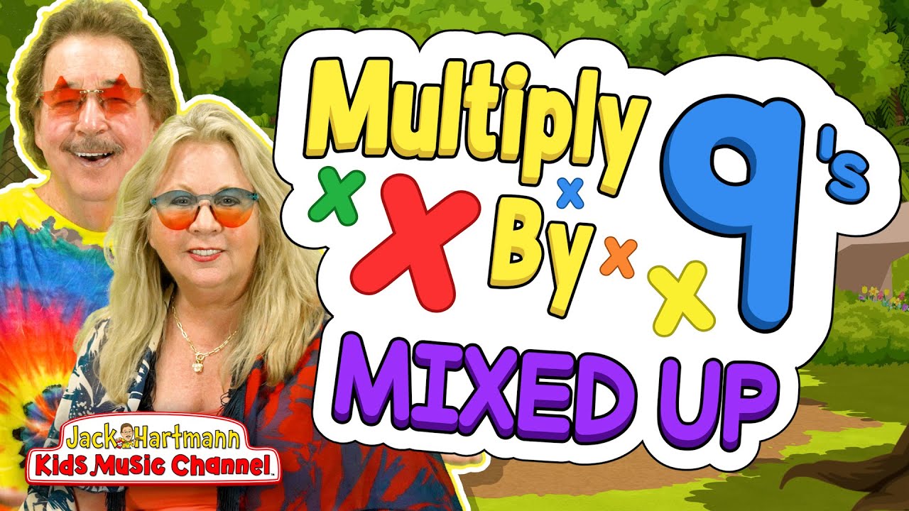 Multiply by 9's! | All Mixed Up | Multiply By Music | Jack Hartmann ...