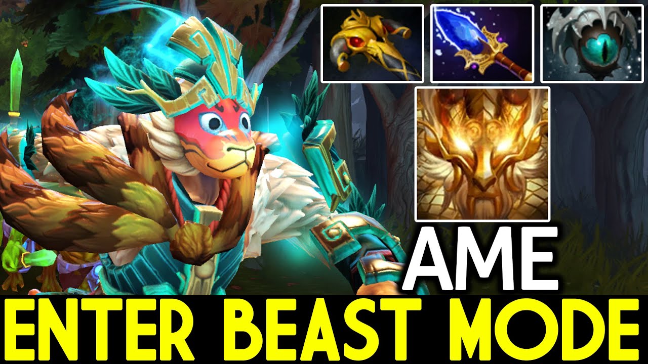 AME [Monkey King] Top Carry God Enter Beast Mode Dota 2 - YouTube