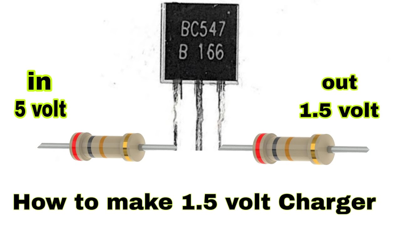 5v to 1.5v Converter For Wall Clock / 5 volt to 1.5 volt / Bc547 ...
