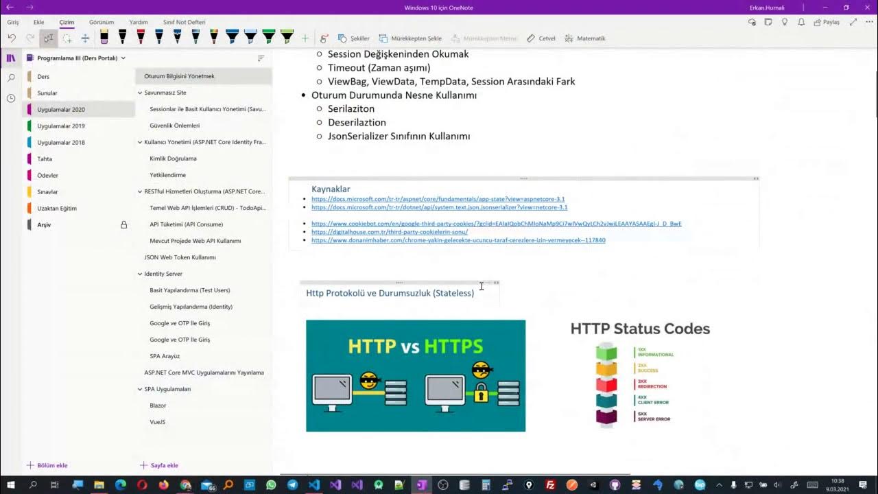 ASP.Net Core MVC Session State - 1.Bölüm - YouTube