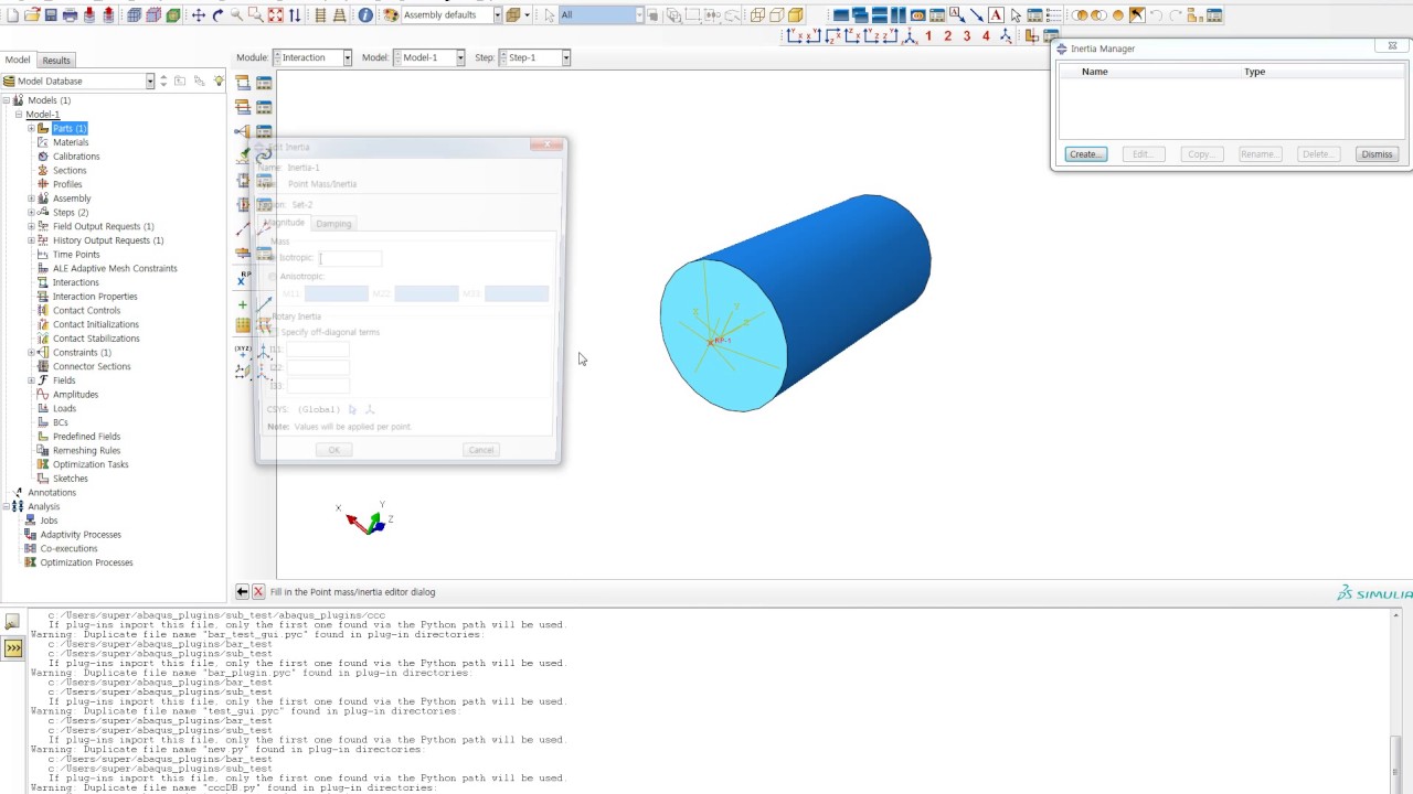 rotary inertia in abaqus - YouTube