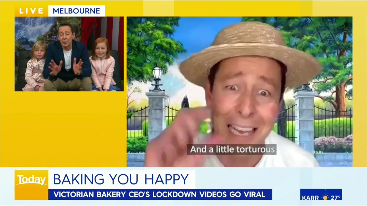 Steve Plarre is Baking You Happy on Channel 9 - YouTube