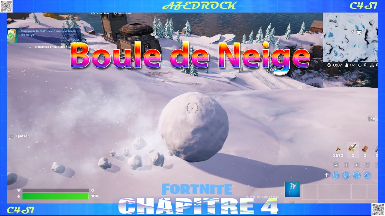 Parcourir la distance dans une boule de neige, Fortnite, Astuce ...