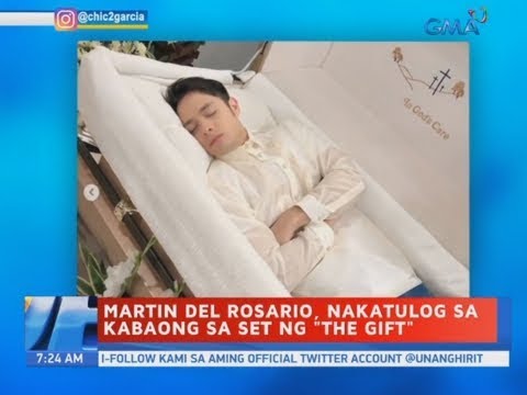 UB: Martin del Rosario, nakatulog sa kabaong sa set ng "The Gift" - YouTube
