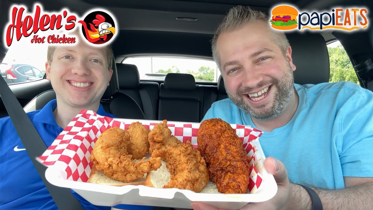 Helen's Hot Chicken Tenders & Ranch Review - YouTube