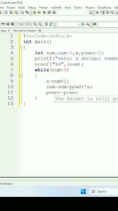 C program | convert decimal numbers to binary number #coding #viral #shorts #program #how - YouTube