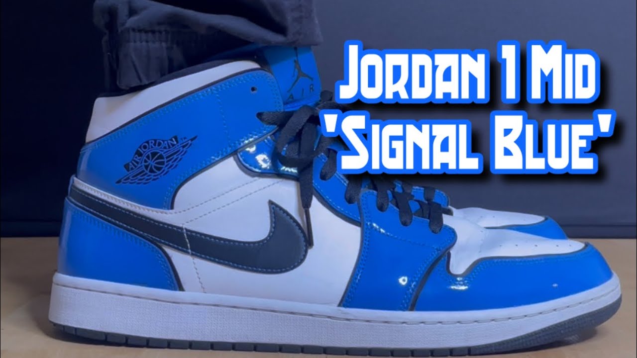 Jordan 1 Mid ‘Signal Blue’ - YouTube
