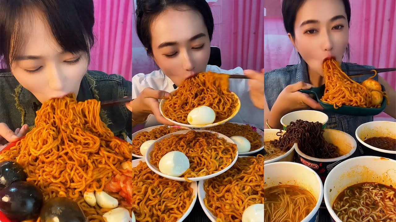 [ASMR ] Mukbang : Fast eat healthy - Noodles 빨리 건강하게 먹어요 - YouTube