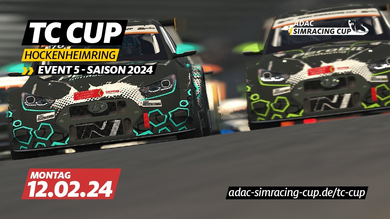 🇩🇪 🔴 ADAC SimRacing TC Cup | Saison 2024 | Event 5 | Hockenheimring - YouTube