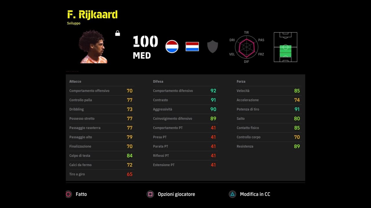 eFootball™ 2024_testing Rijkaard (CB/build up) in DMF position - YouTube