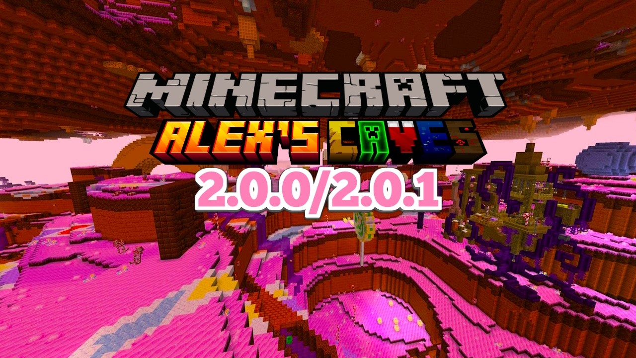 *NEW* Alex's Caves Mod: Candy Cavity Update - Minecraft 1.20.1 (Mod ...
