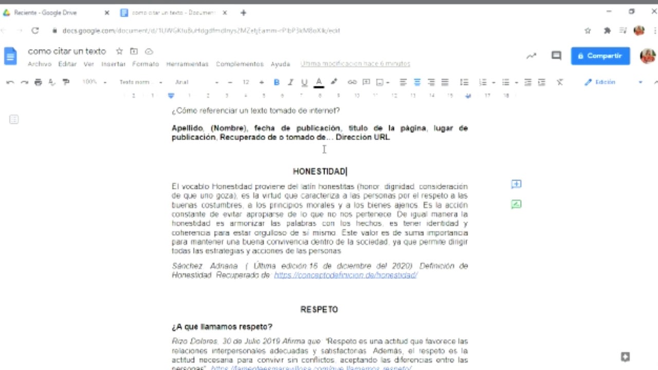 Como citar un texto tomado de internet de una forma sencilla. - YouTube