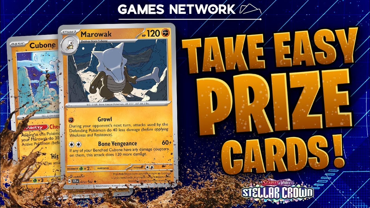 Take Easy Prizes! - Marowak Deck Profile (Stellar Crown) 🦴 - YouTube