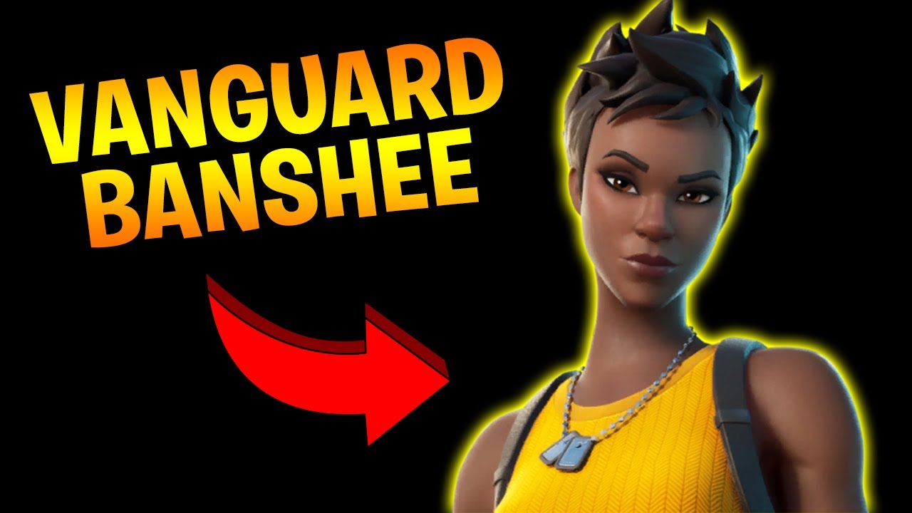 FREE BUILD COM A SKIN BANSHEE - VANGUARDA I FORTNITE - YouTube