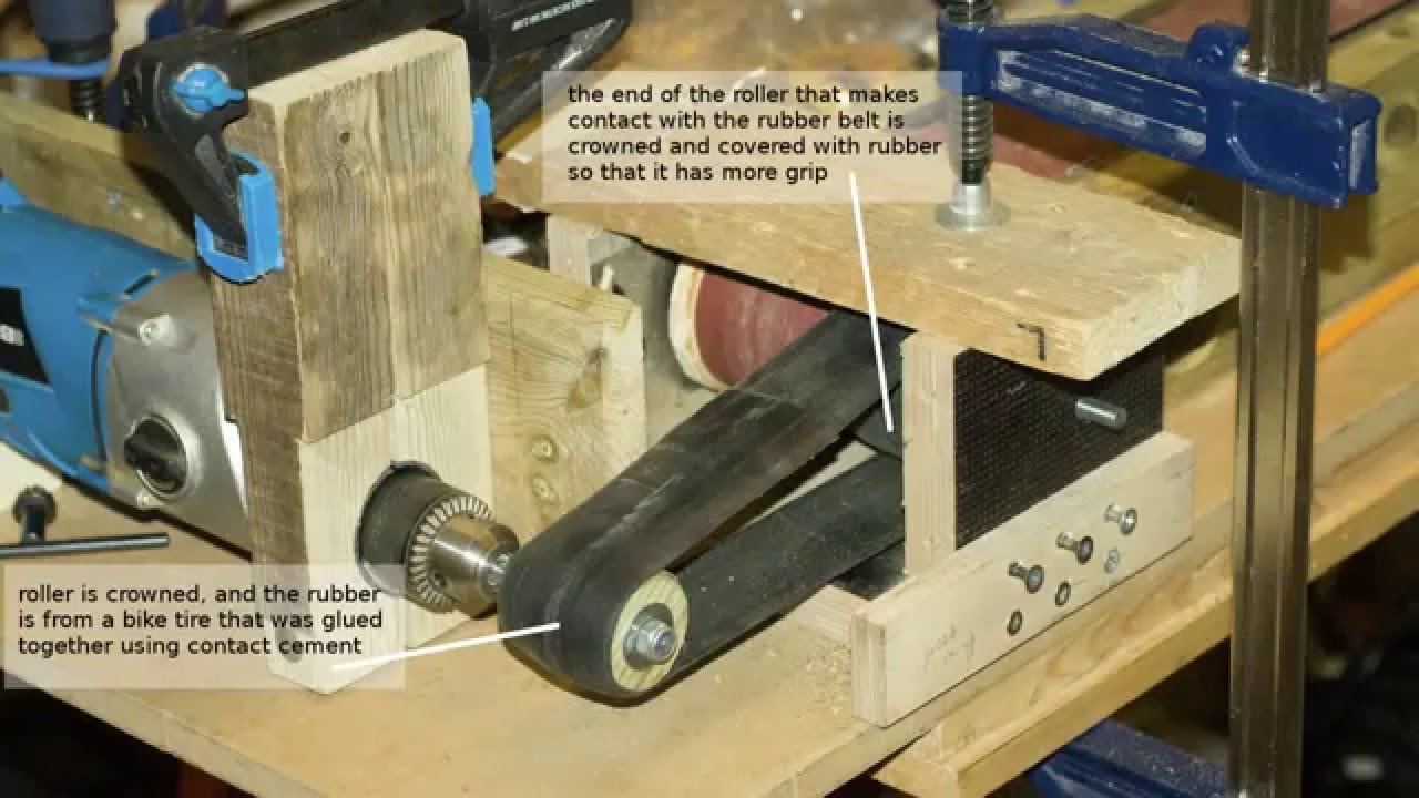 Belt Sander from Biltema ID 1100 drill/hammer drill - YouTube