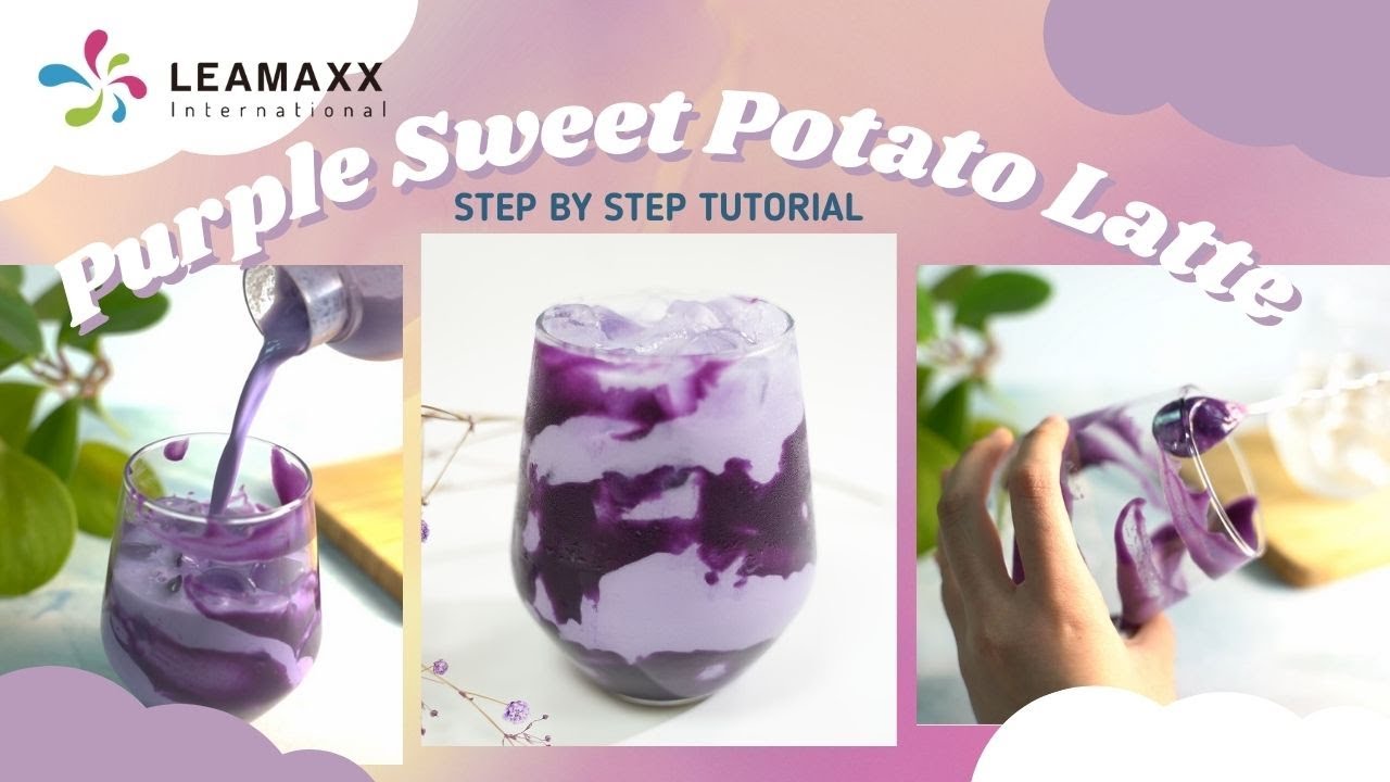 How to Make Purple Sweet Potato Latte | LEAMAXX'S RECIPES - YouTube