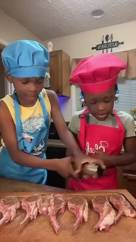 Watch Jahmeer & Brooklyn Cook Dinner #dinner #lambchops # ...